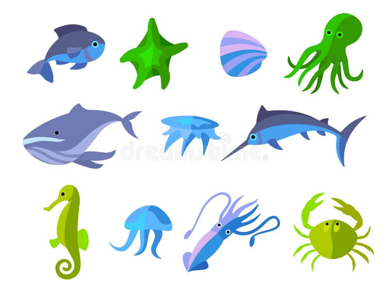 Blue and cyan jellyfish stock vector. Illustration of dark - 70714766