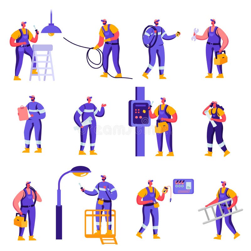 Home Maintenance Cartoon stock illustration. Illustration of cartoon ...