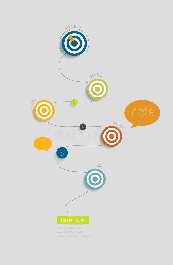 Spiral Infographic, Diagram, Scheme Stock Vector - Illustration of ...