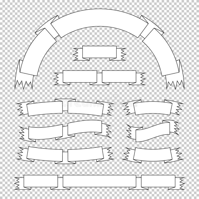 Set Infographic Torn Ribbons Stock Illustrations – 4 Set Infographic ...