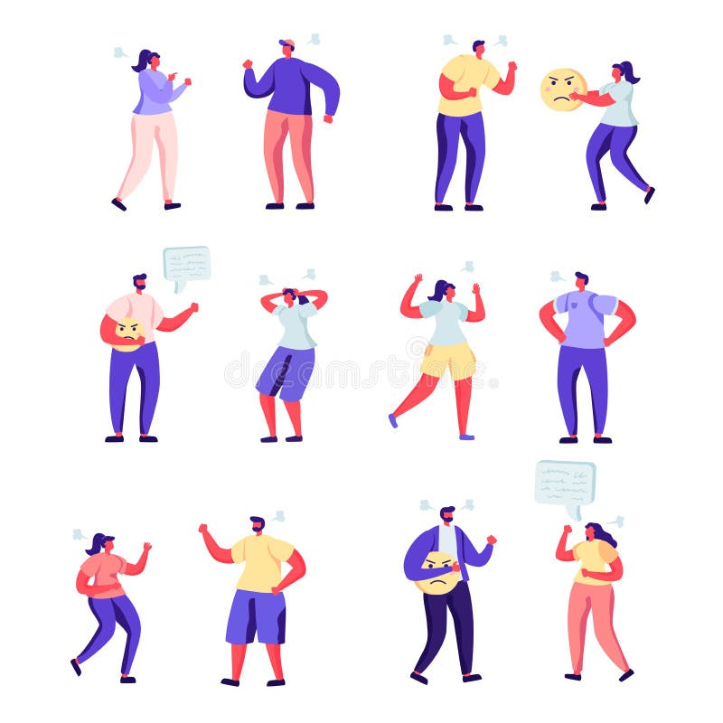 Discontent Characters Stock Illustrations – 85 Discontent Characters ...