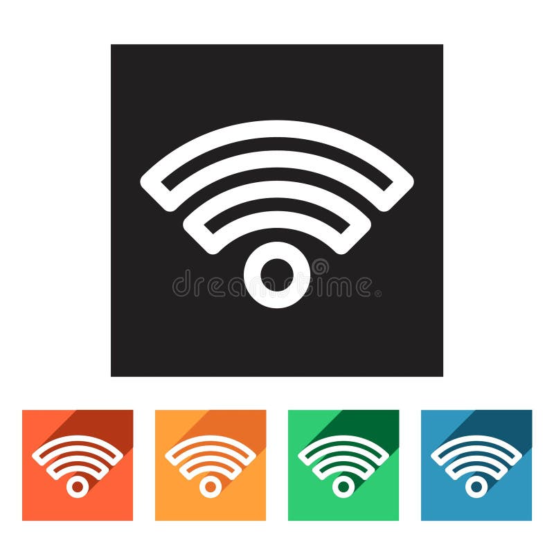 Set of Flat Rss Icons, Illustration Stock Illustration - Illustration ...