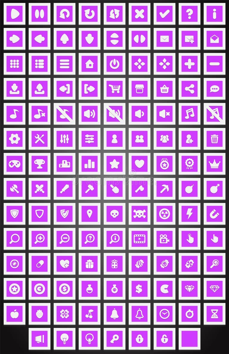 Flat Square Game Buttons Stock Illustrations – 1,409 Flat Square Game ...