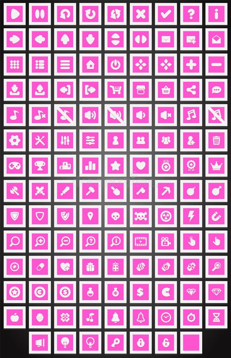 Flat Square Game Buttons Stock Illustrations – 1,409 Flat Square Game ...