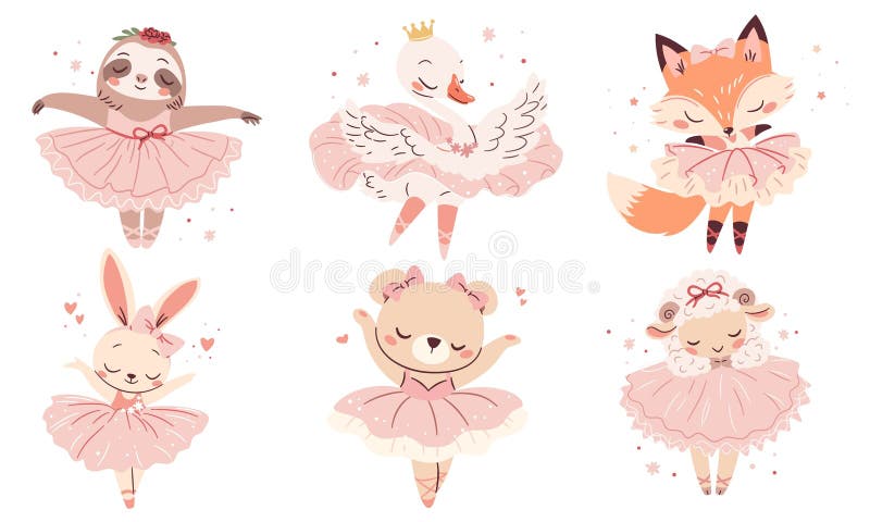 A Set of Flat Vector Illustrations in a Simple Children S Style. Cute ...