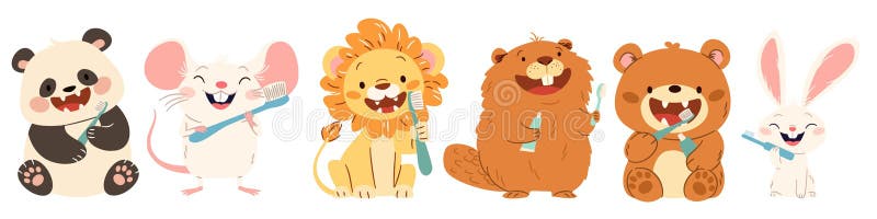 A Set of Flat Vector Illustrations in a Simple Children S Style. Cute ...