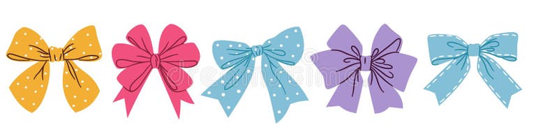 A Set of Flat Vector Illustrations in a Simple Style. Cute Colorful ...