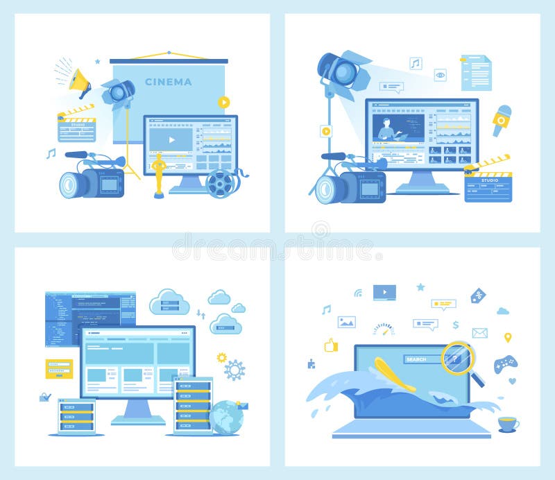 Videography Illustrations Stock Illustrations – 489 Videography ...