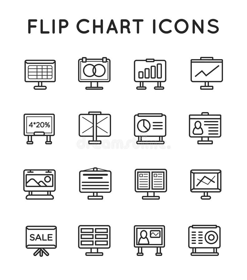 Flipchart Icons Stock Illustrations – 348 Flipchart Icons Stock ...