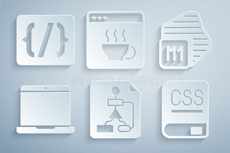 Set Flowchart, Processor, Laptop, Books about Programming, Software and ... Set Flowchart, Processor, Laptop, Books about Programming, Software and ...