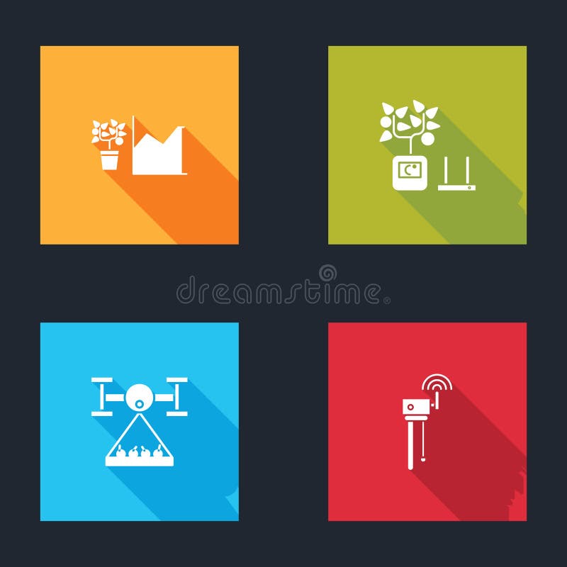 Set Flower Statistics, Smart Farming Technology, with Drone and Router ... Set Flower Statistics, Smart Farming Technology, with Drone and Router ...