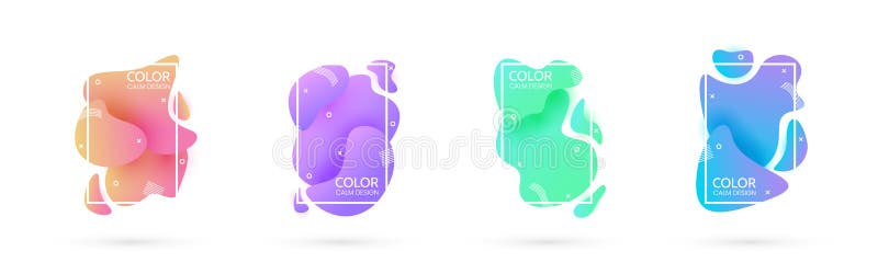Liquid Design Template Series Stock Vector - Illustration of desktop ...
