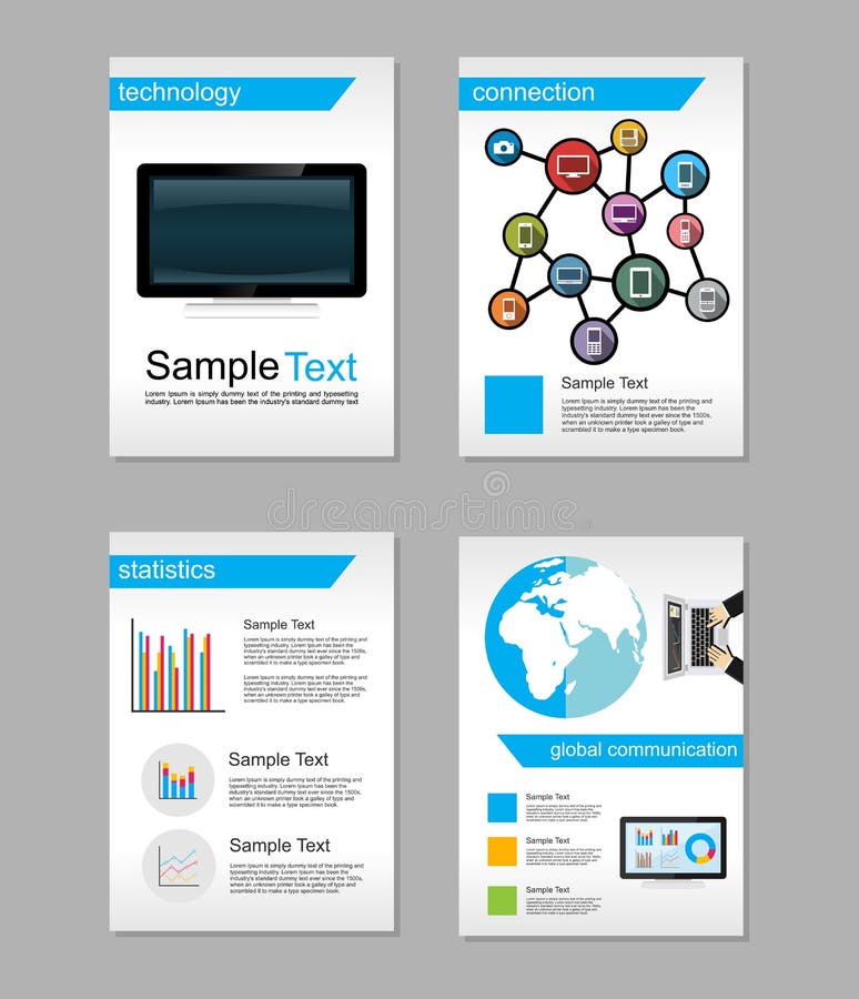 Set of Flyer. Brochure Design Templates. Education Infographic Concept ...