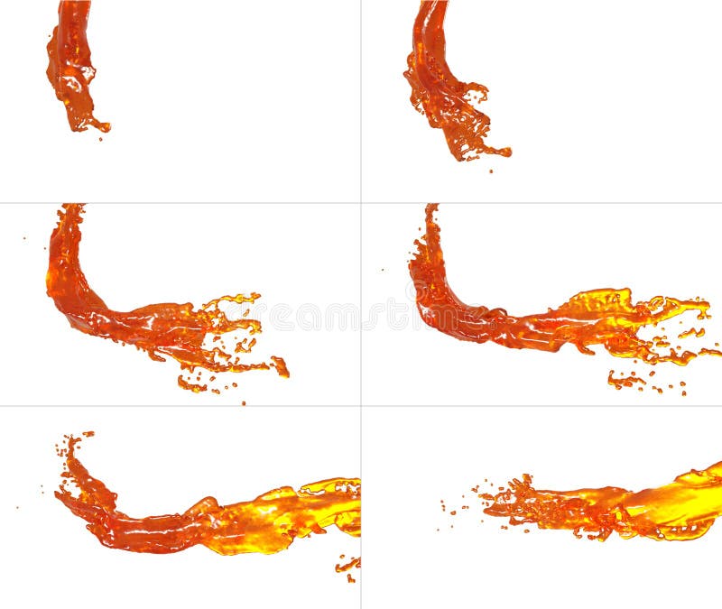 Set of flying fluid flow stock illustration. Illustration of digital ...