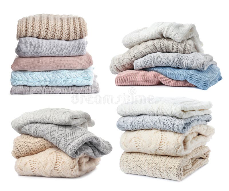 Stacked sweaters stock image. Image of clothing, pattern - 66933547