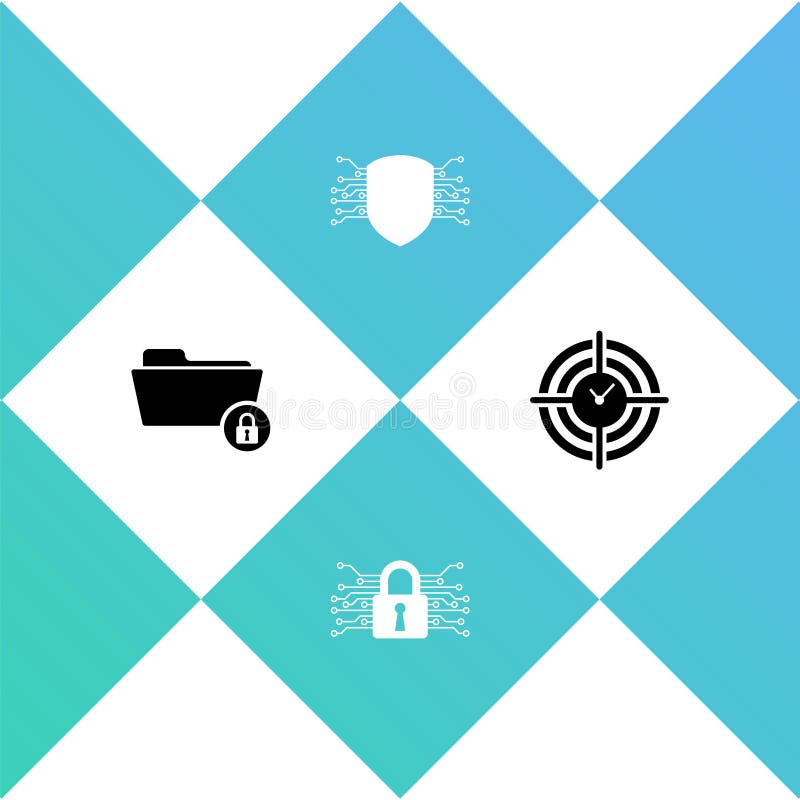 Lock. Cyber Security. Padlock with Keyhole Icon Made with Binary Code ...