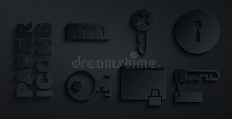 Set Folder and Lock, Keyhole, Marked Key, Wrong and Password Protection ...