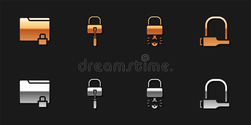 Set Folder and Lock, Lock Picks for Picking, Key Broke Inside of ...