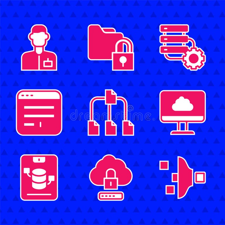 Set Folder Tree, Cloud Computing Lock, Filter Setting, Technology Data Transfer, Server, Data ...