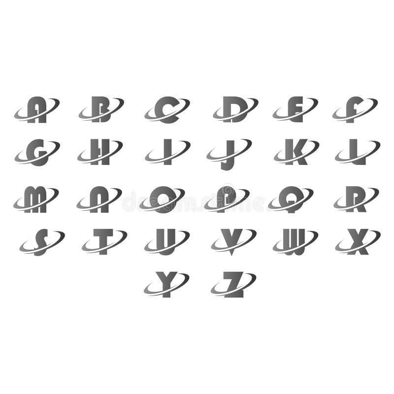 Set Font Icon Logo Template Stock Vector - Illustration of internet ...