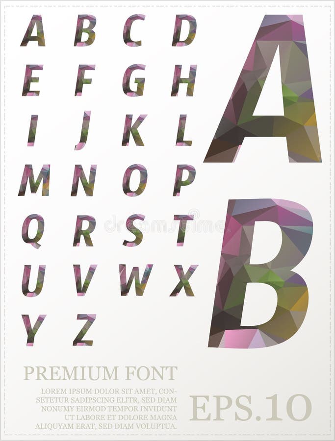 Polygon Alphabet Colorful Font Style Stock Illustrations – 1,976 ...