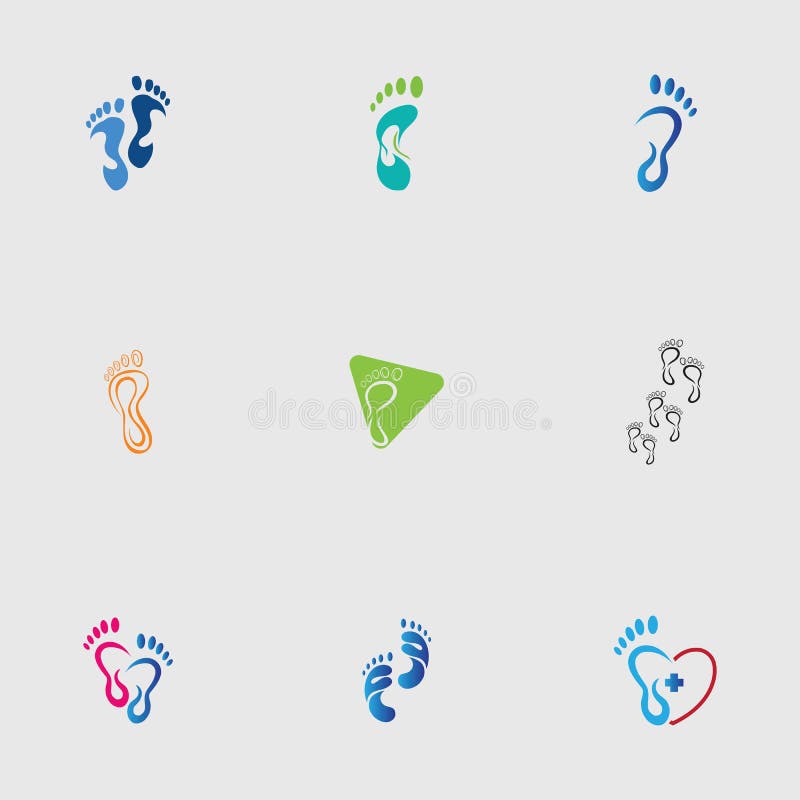 Foot Care Logo Design Concept Vector, Iconic Foot Logo Design Template ...