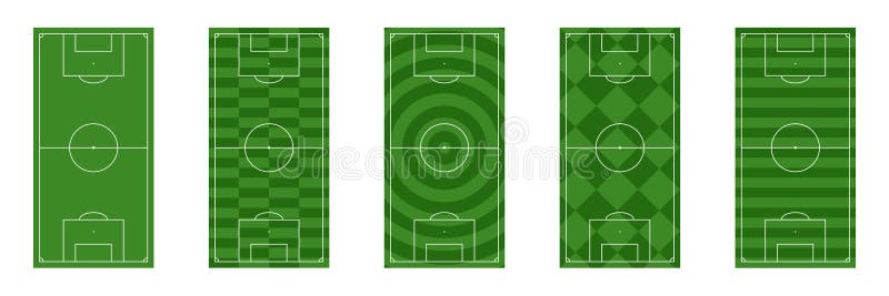 Set of Football Fields. Soccer Field. Vector Illustration Stock Vector ...