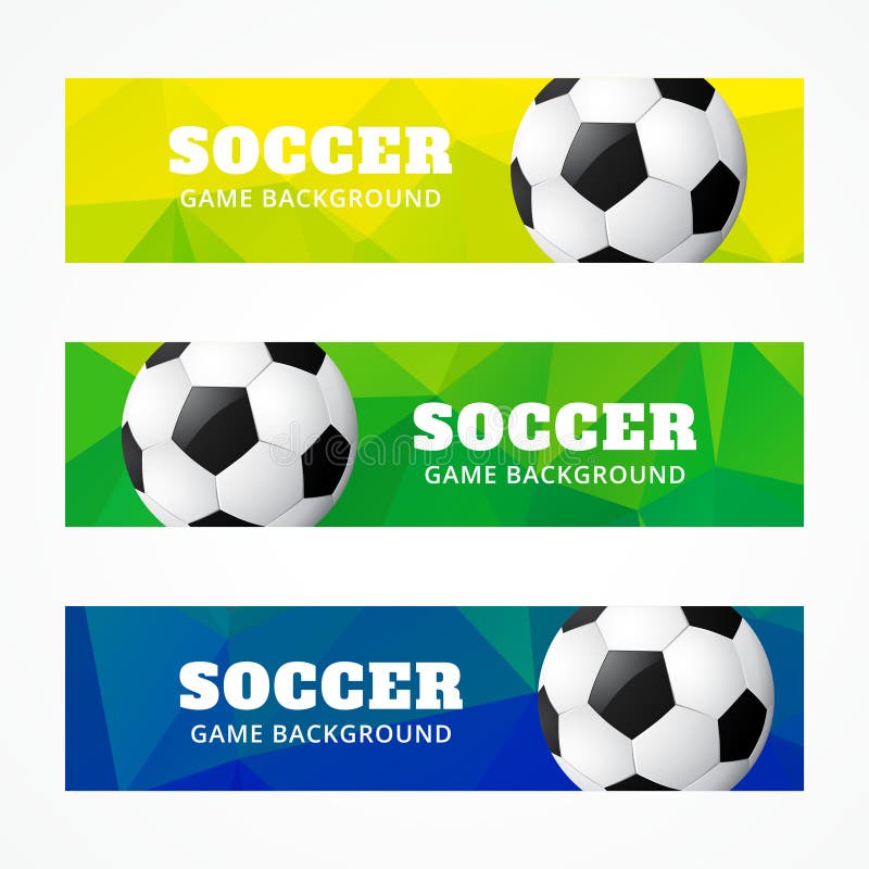 Set of football headers stock vector. Illustration of circle - 41919514