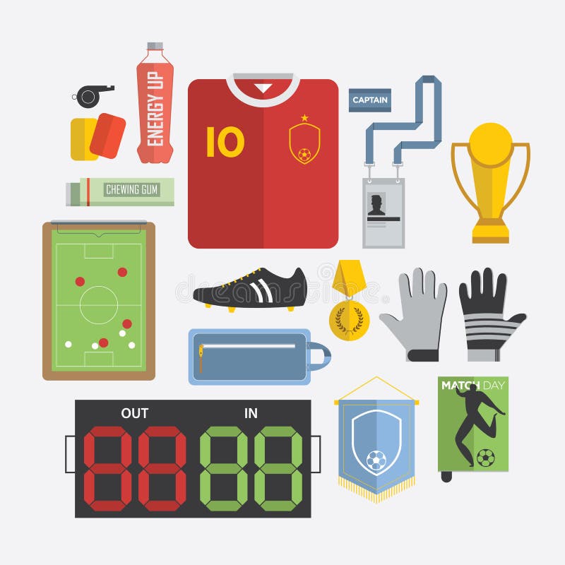 Icon Set of Soccer Kit or Football Jersey Template for Football Club ...