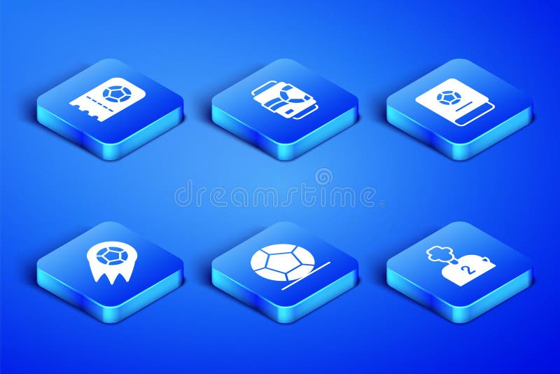 Set Football or Soccer Player, Ticket, Soccer Football, Beer Can and ...