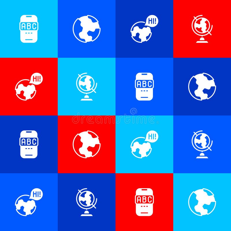 Set Foreign Language Online Study, Earth Globe, Learning Foreign ...