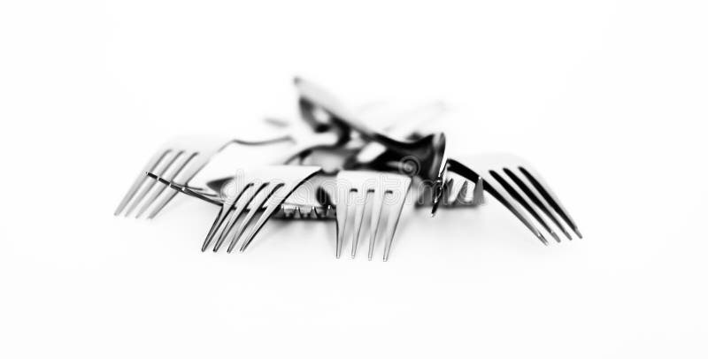 Set of forks stock image. Image of object, group, equipment - 24170457