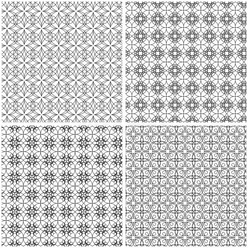 Set Four Grille Pattern Stock Illustrations – 16 Set Four Grille ...