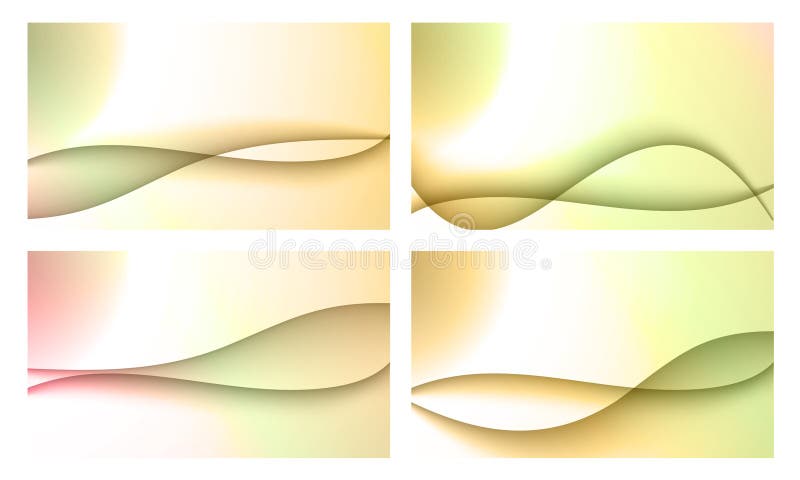 Set of four backgrounds stock vector. Illustration of motion - 13732991