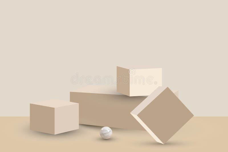 Set of Four Black Blank Boxes. Box Templates for Your Design. Vector ...