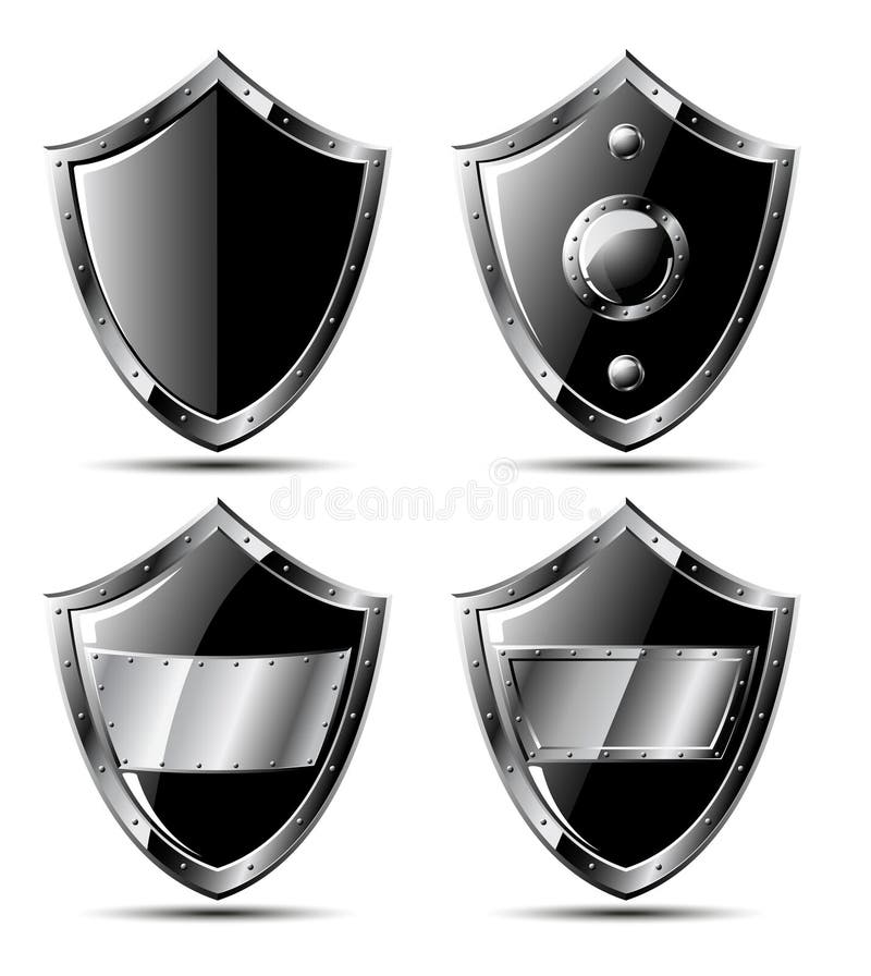 Coat of Arms Knight Shield Templates Stock Vector - Illustration of ...