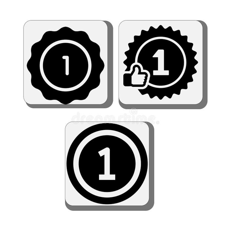 Set of Four Buttons for Web, Vector Stock Illustration - Illustration ...