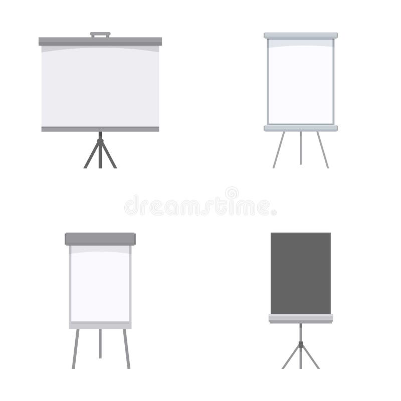 Variety of Blank Presentation Boards and Banners Stock Vector ...