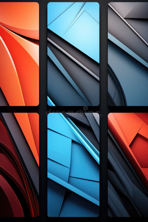 A Set of Four Different Colored Abstract Backgrounds. Perfect for ...