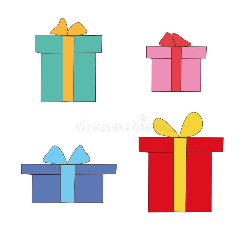 Four Present Boxes Stock Illustrations – 451 Four Present Boxes Stock ...