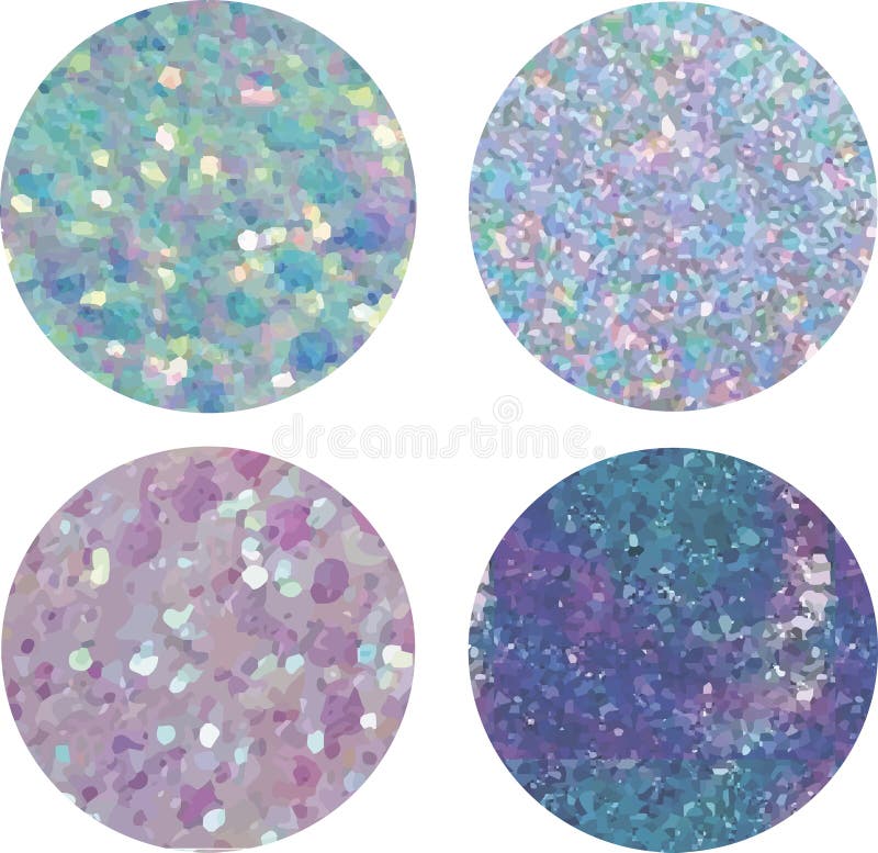 Set Four Different Glitter Circles Stock Illustrations – 2 Set Four ...