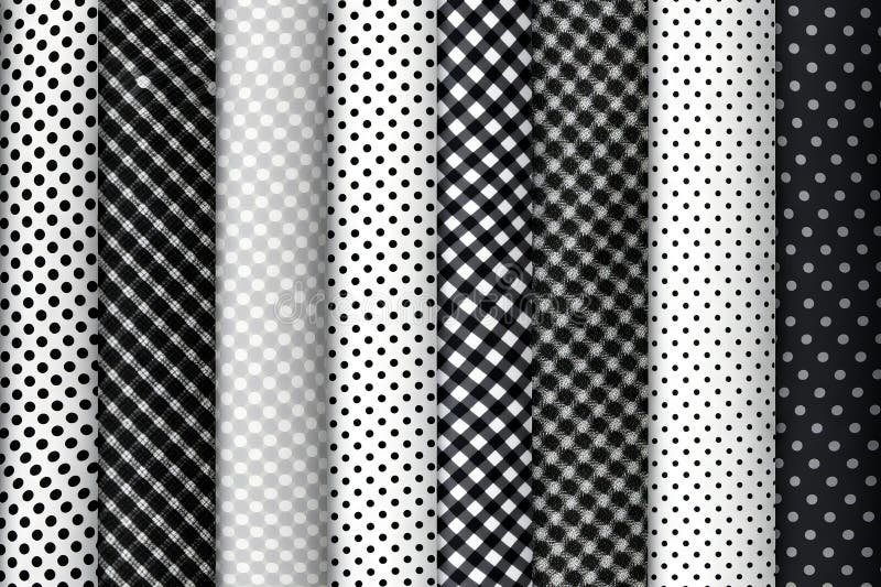 Set of Four Different Patterns of Different Colors and Sizes ...