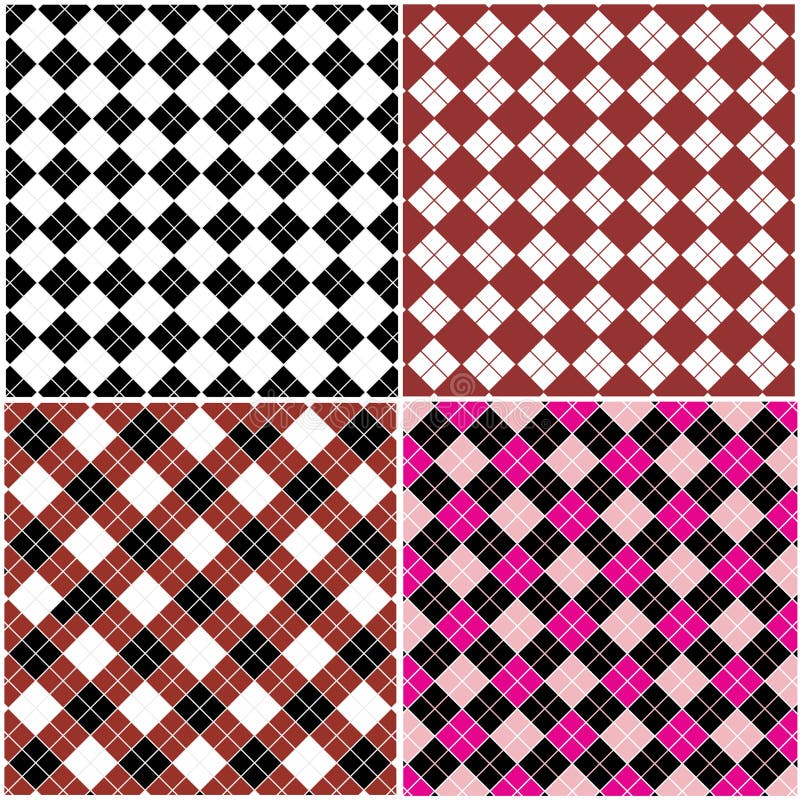 Set of Four Different Squares Stock Vector - Illustration of geometric ...