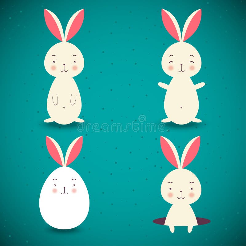 Four Rabbits Stock Illustrations – 168 Four Rabbits Stock Illustrations ...