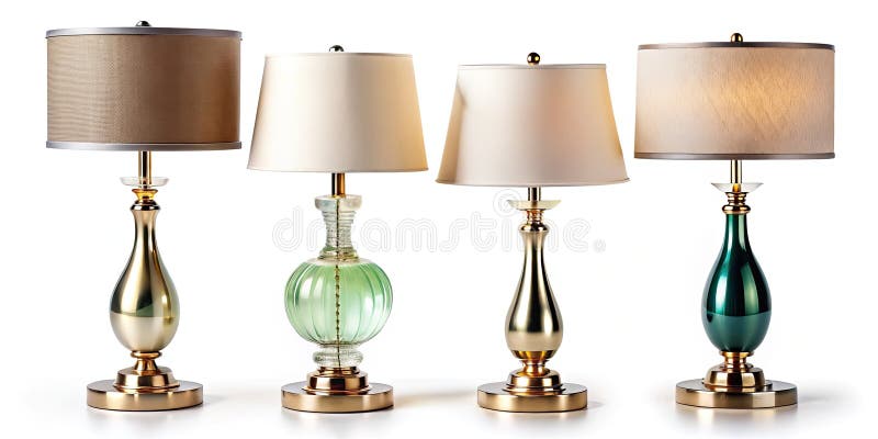 A Set of Four Exquisite Modern Table Lamps Perfect Ambient Lighting for ...