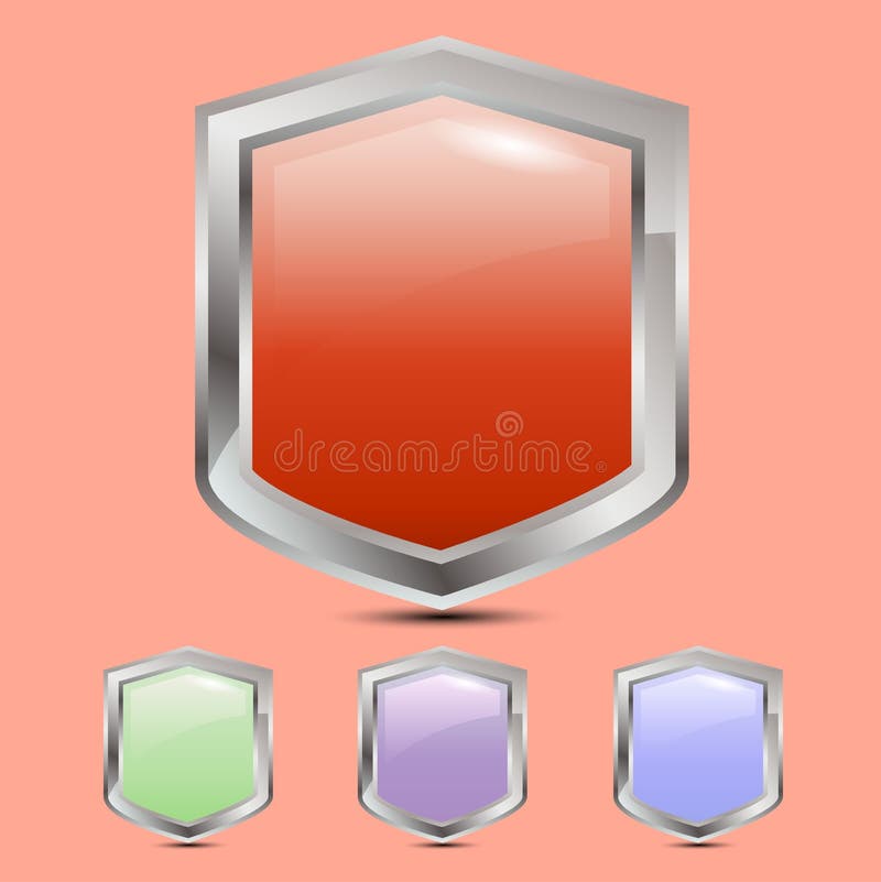Four Shiny Shields Stock Illustrations – 30 Four Shiny Shields Stock ...