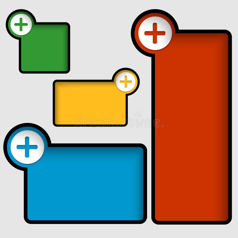 Four frames stock vector. Illustration of bolt, icon - 46136805