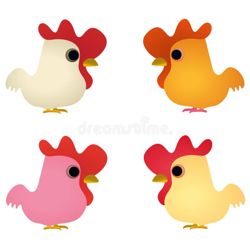 Set of four funny stock vector. Illustration of happy - 24882646