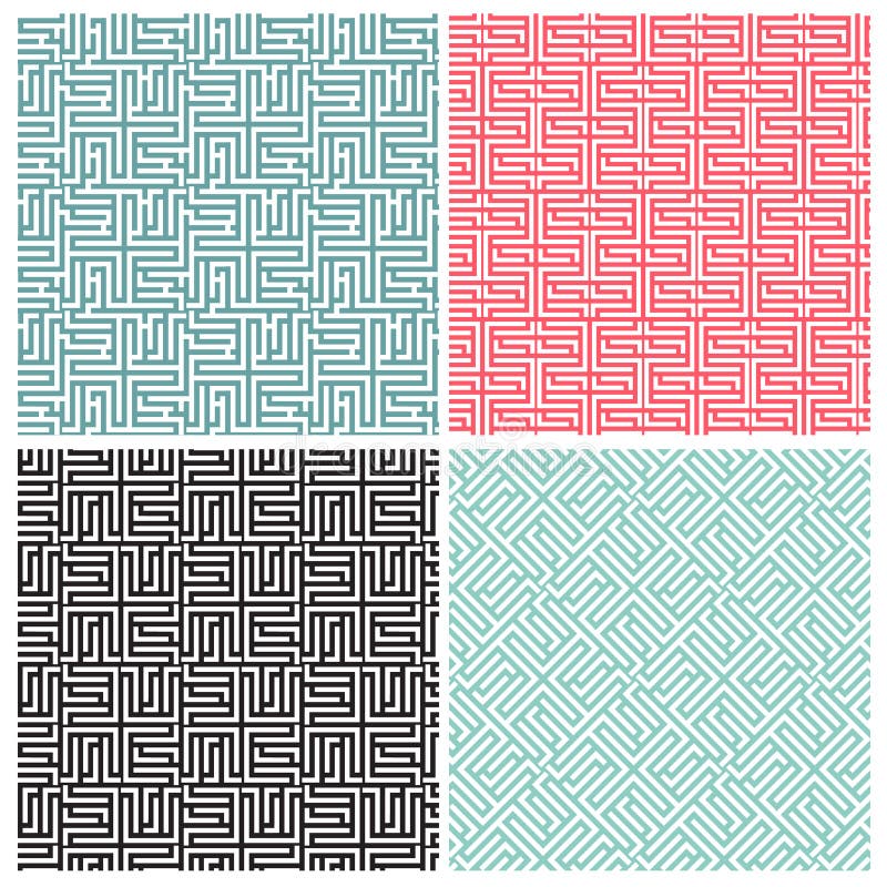 Set Four Maze Patterns Stock Illustrations – 6 Set Four Maze Patterns ... Set Four Maze Patterns Stock Illustrations – 6 Set Four Maze Patterns ...
