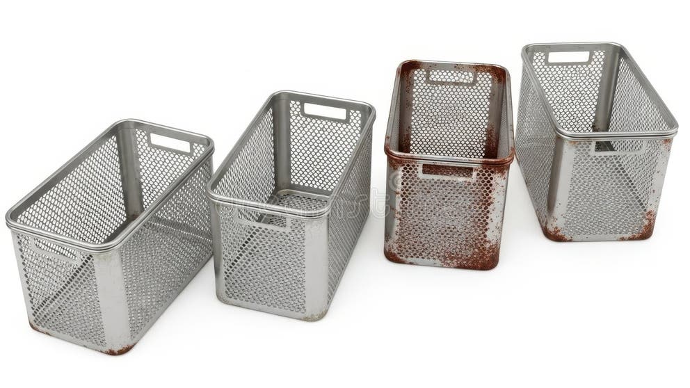 Metal Mesh Storage Baskets Stock Illustrations – 24 Metal Mesh Storage ...